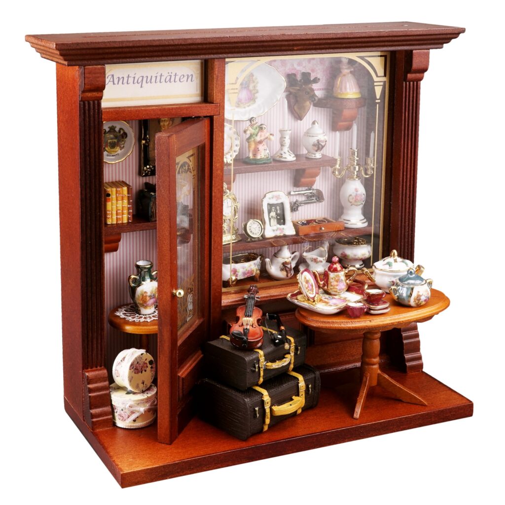 Reutter Miniaturen Antiquitäten / Antiekwinkel met verlichting – Peter ...